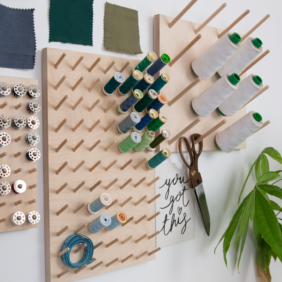 Cotton Reel Thread Storage | Easy organiser for your sewing space ...