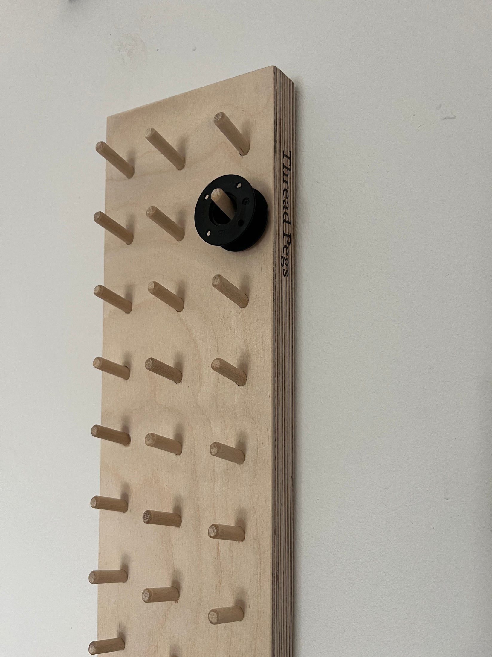 Bobbin Storage | Sewing Pegboard | Wall Mounted Spool Storage – Thread Pegs