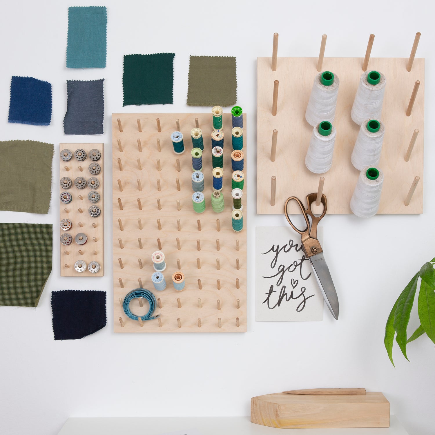 Handmade sewing storage and tools / space saving and beautiful ...