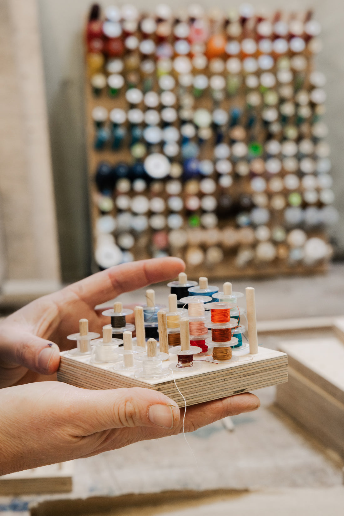 Handmade sewing storage and tools / space saving and beautiful ...